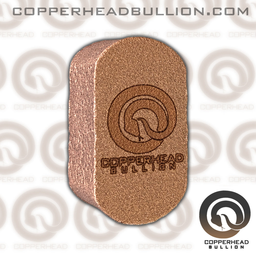 2 Pound Copper Bar - Element / Copperhead Design – Copperhead Bullion