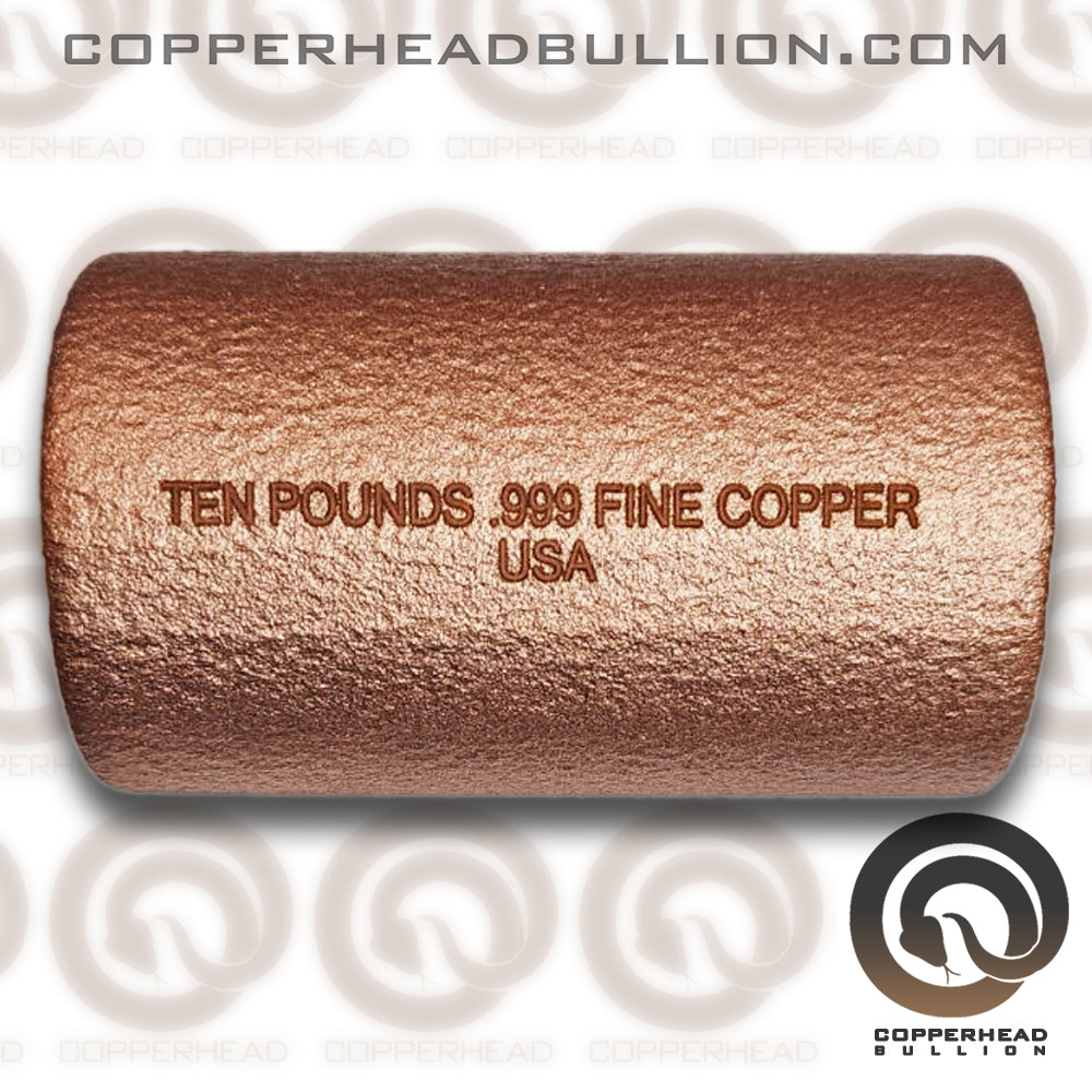 10 Pound Copper Rod - Copperhead Design – Copperhead Bullion
