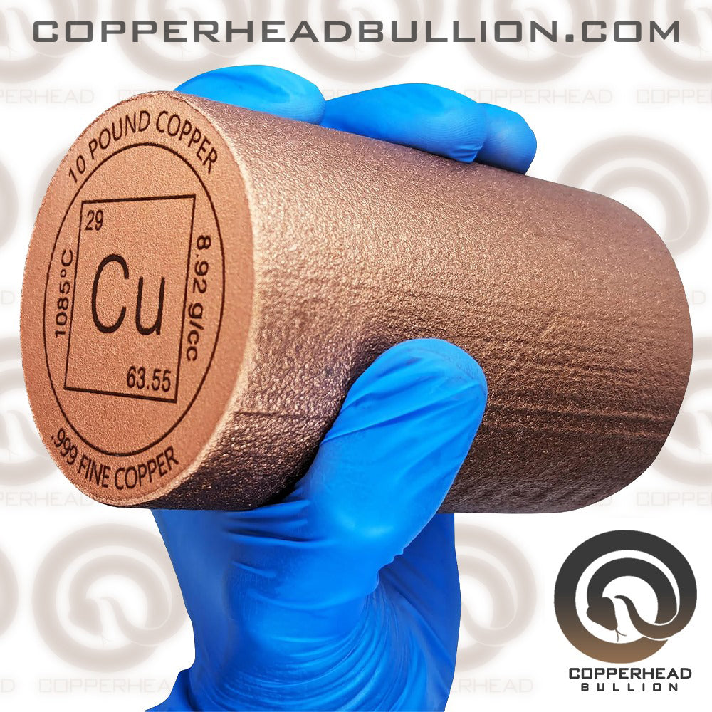 10 Pound Copper Rod - Element Design – Copperhead Bullion